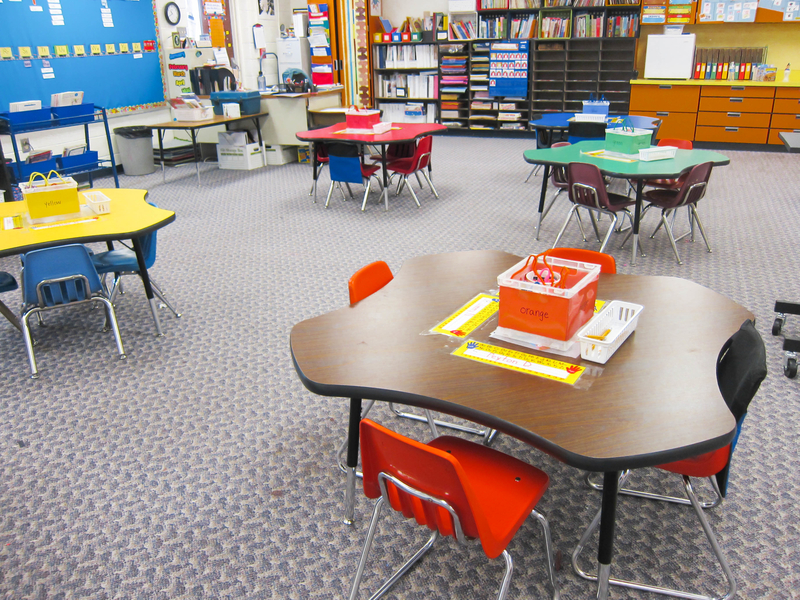 Student Items Ready for Pick-Up - Washington Elementary School